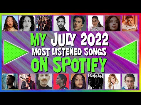 My Most Listened Songs on Spotify - July 2022