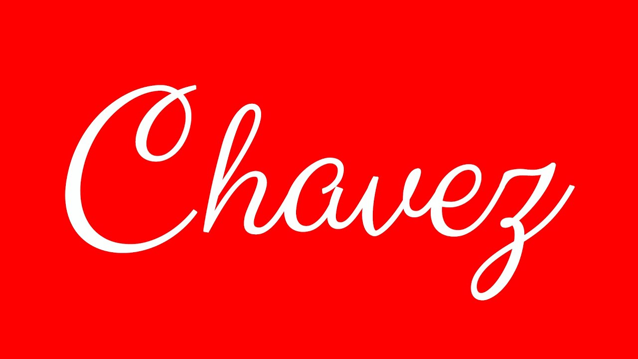 Learn how to Sign the Name Chavez Stylishly in Cursive Writing - YouTube