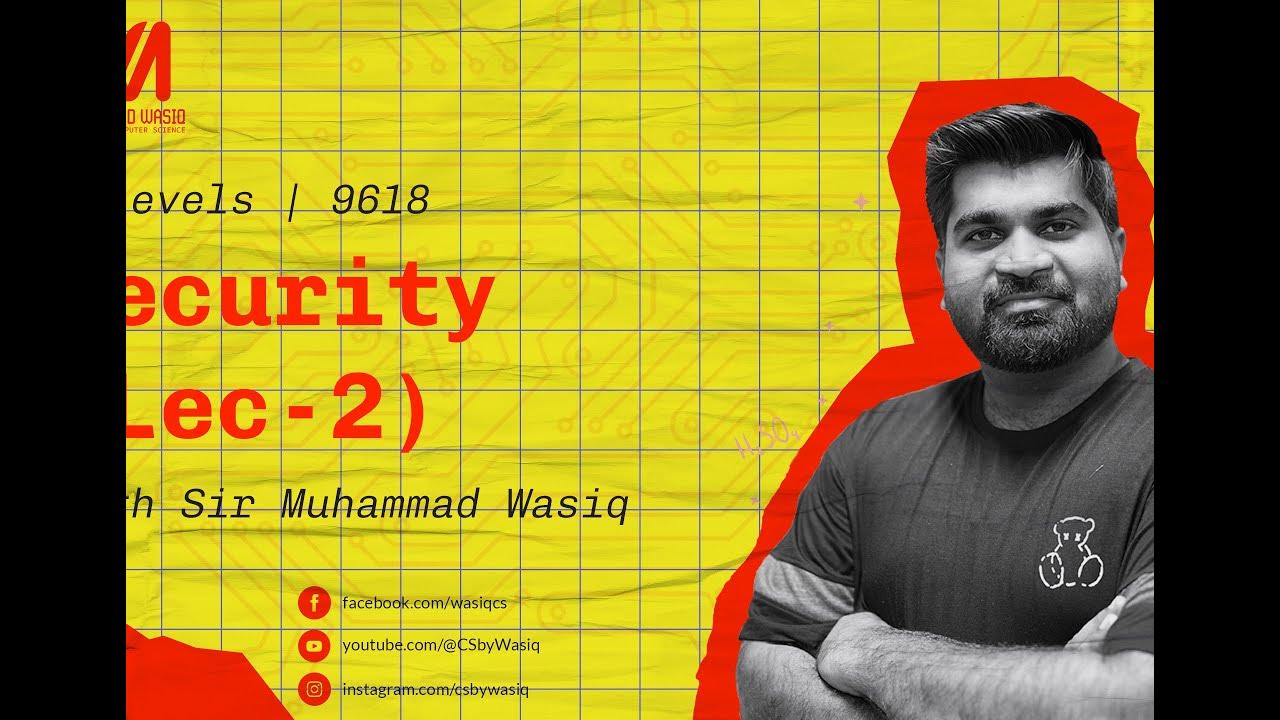 Security Lec 2 Security Privacy And Data Integrity Paper 1 Alevel 9618 Cs By Sir