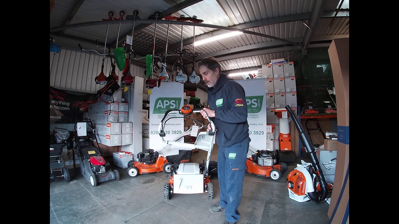 Introduction of the Stihl RMA 765 V professional lawnmower - YouTube