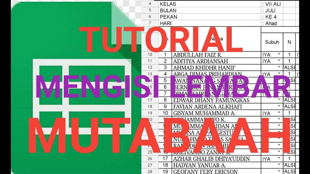 TUTORIAL PENGISIAN FORM MUTABAAH - YouTube