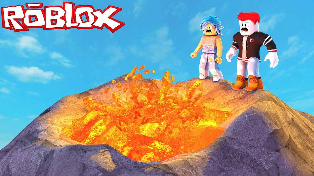 WIR STEHEN AUF DER SPITZE DES VULKANS in ROBLOX! - YouTube