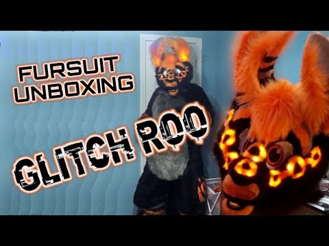 Glitch Roo fursuit unboxing!!! - YouTube