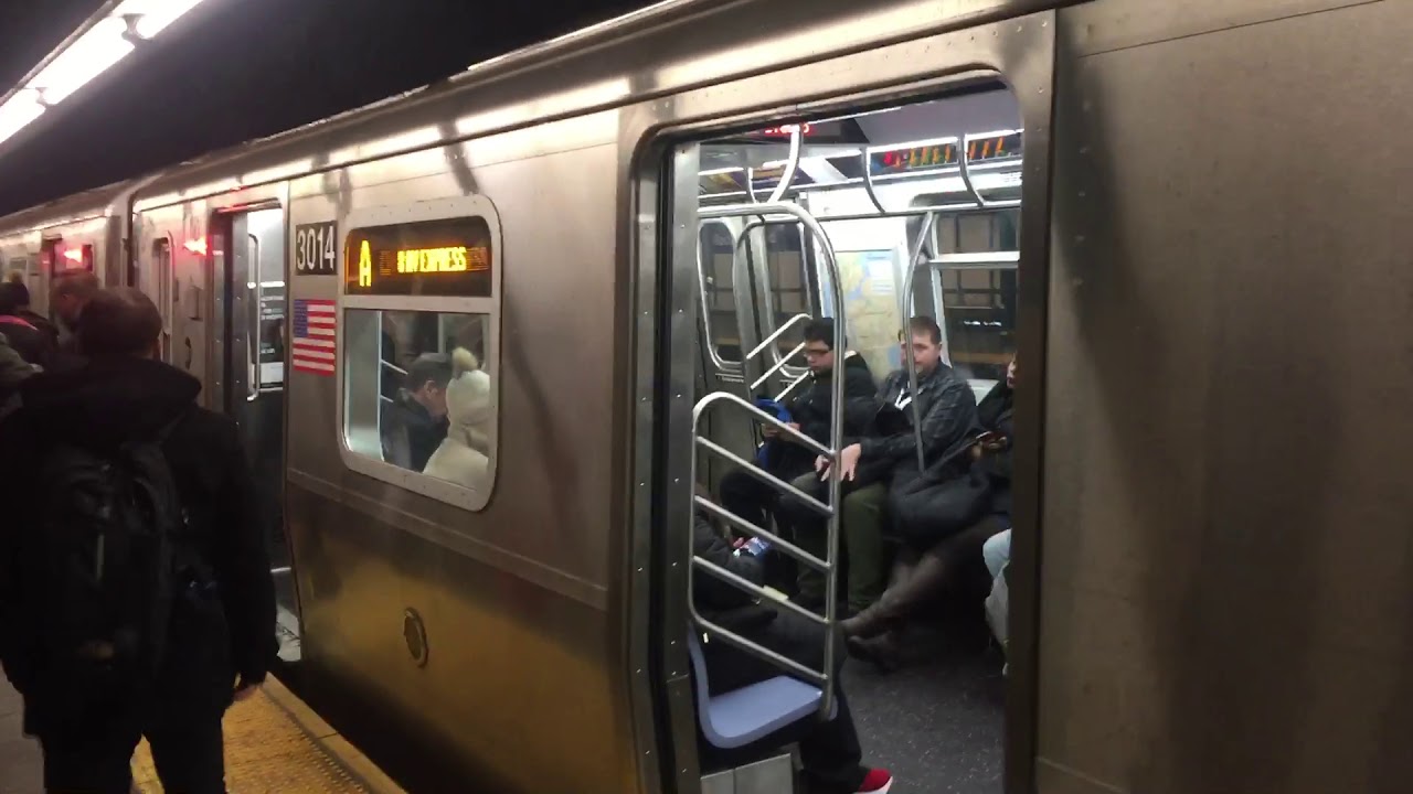 R179 A train at Rockaway Blvd - YouTube
