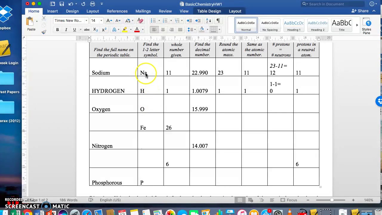 Basic Chemistry Homework Help - YouTube