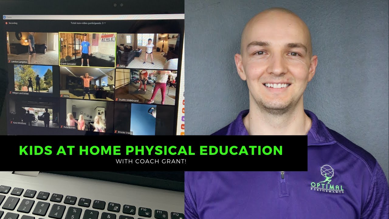 Kids at Home Physical Education Workout | Backpack Workout 3! - YouTube