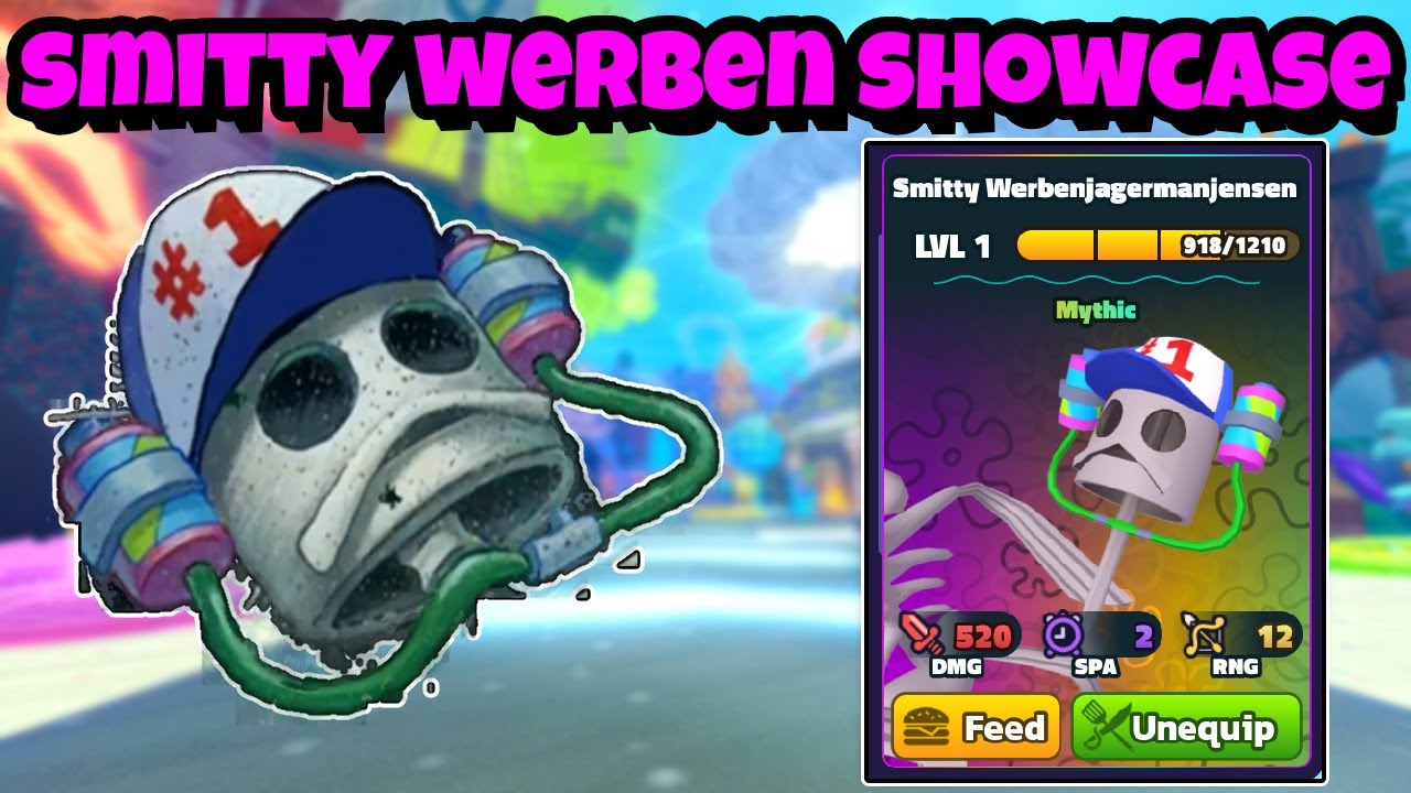 SMITTY WERBEN SHOWCASE I Spongebob Tower Defense Roblox - YouTube