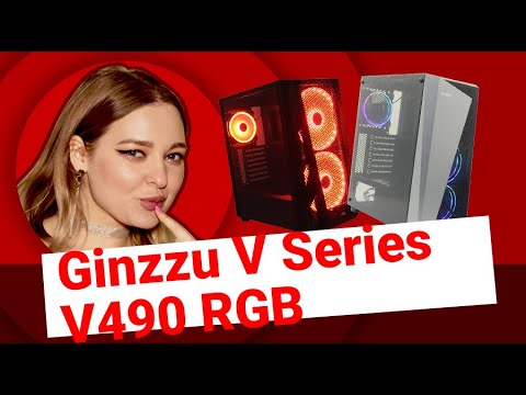 НИКС Компьютерный Супермаркет: видео про Корпус Ginzzu V Series V490 RGB Белый без БП - YouTube