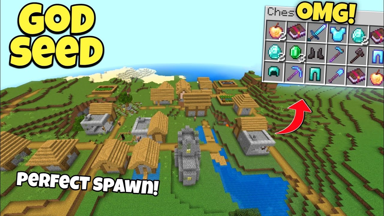 Best Starter Seeds Minecraft Bedrock And PE 1.21 | Minecraft Seeds 1.21 ...