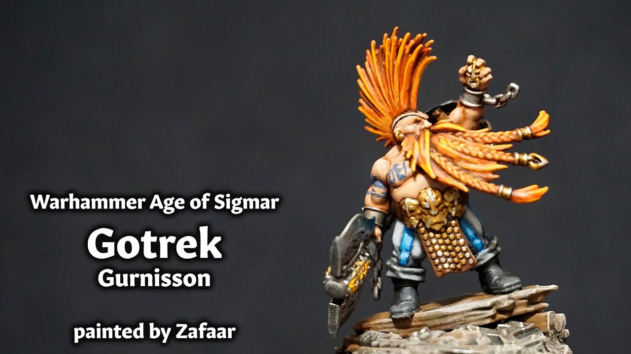 Warhammer Age of Sigmar - Zafaar's Gotrek Gurnisson Showreel - YouTube