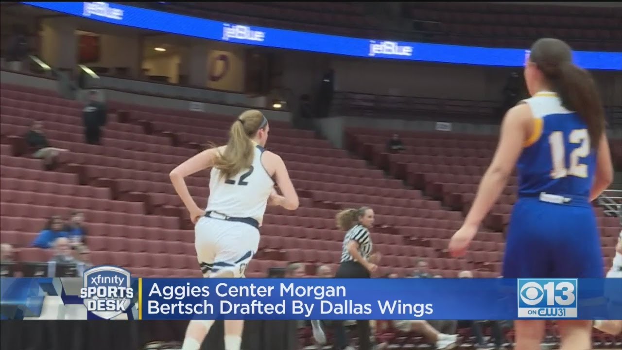 UC Davis Center Morgan Bertsch Drafted To WNBA - YouTube