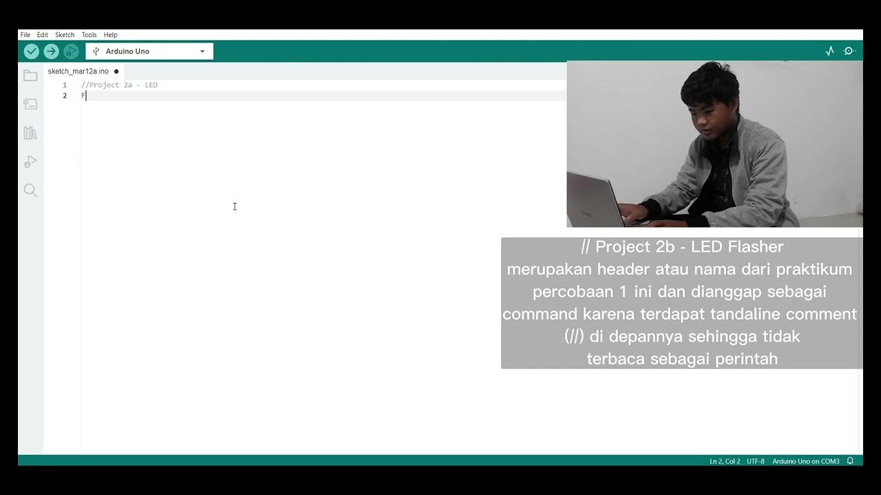 Algoritma dan Pemrograman || Project 1 LED FLASHER - YouTube