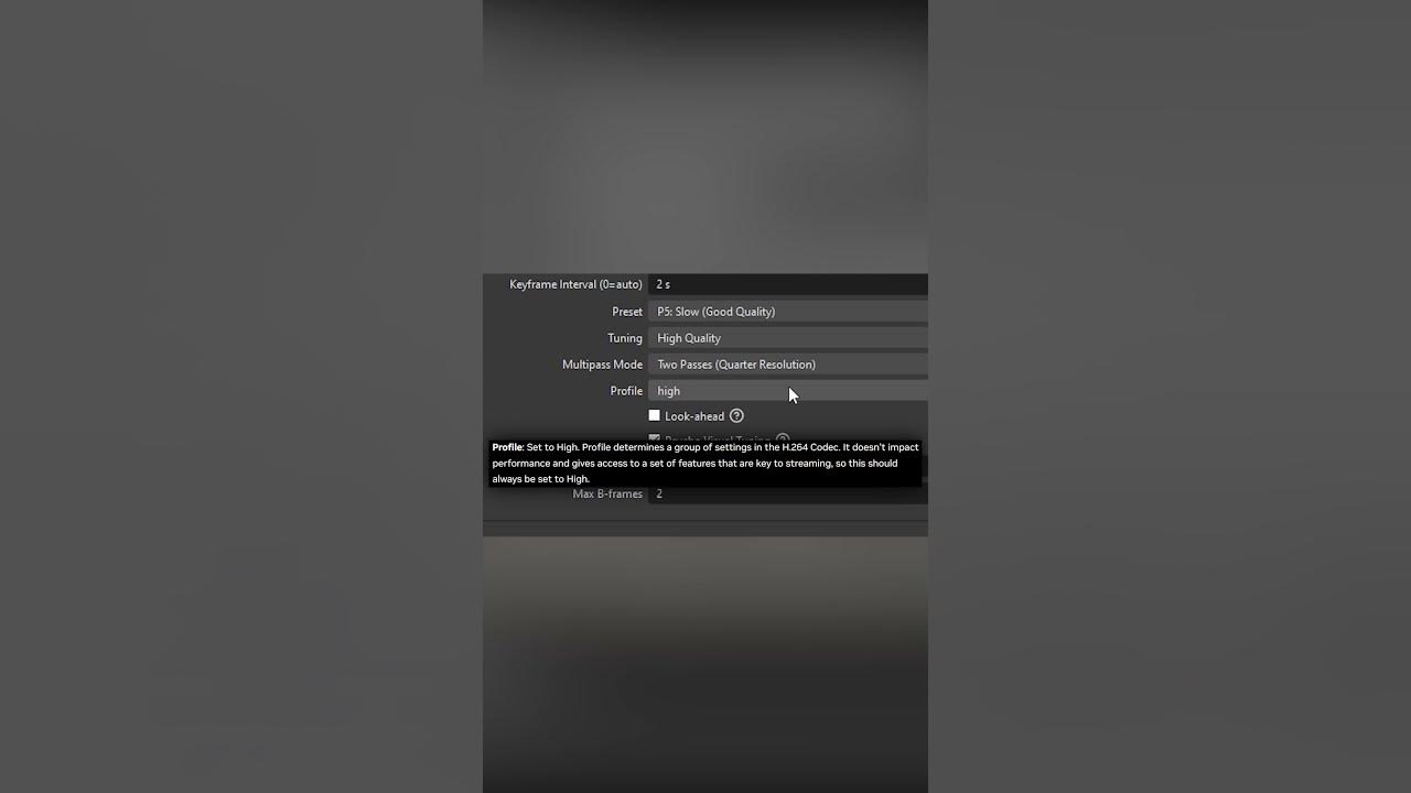 OBS Profile Main or High | Best Encoder Settings for OBS Streaming on ...