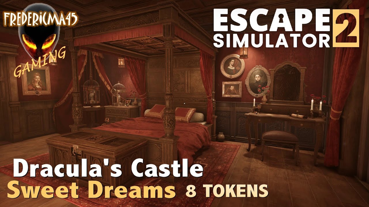 ESCAPE SIMULATOR 2 Sweet Dreams DRACULA'S CASTLE / All Tokens Location ...