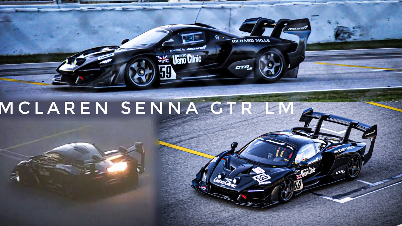 McLaren Senna GTR LM acceleration /flames / sound and more ...