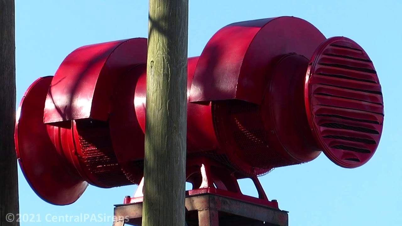 Fisherville, PA Sterling M-10 Siren Test- 1/30/21 - YouTube