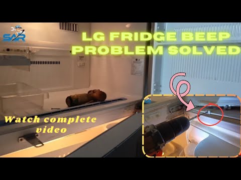 LG no-frost refrigerator door alarm beep sound problem completely solved - YouTube
