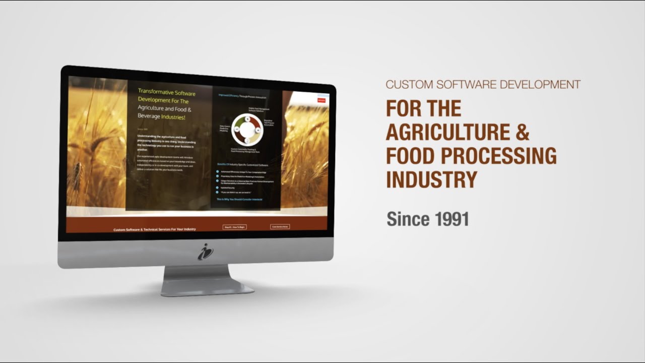 Intertech Agriculture and Food Processing Custom Software Development - YouTube