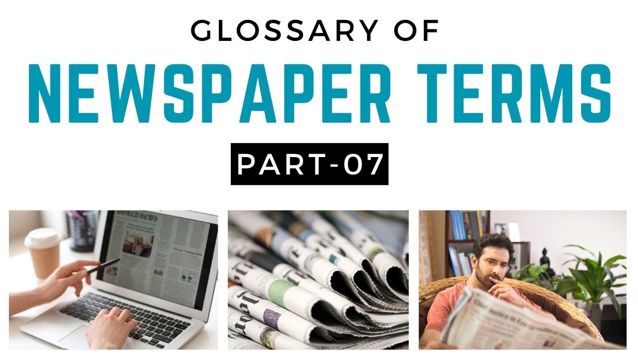 585. Glossary of Newspaper Terms (Part-07) I Basic Terms of Newspaper I ...