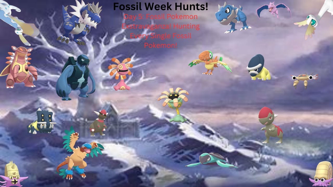 Fossil Week Day 5: All Fossil Pokémon Hunt! #fossilweek! Pokémon Shield ...