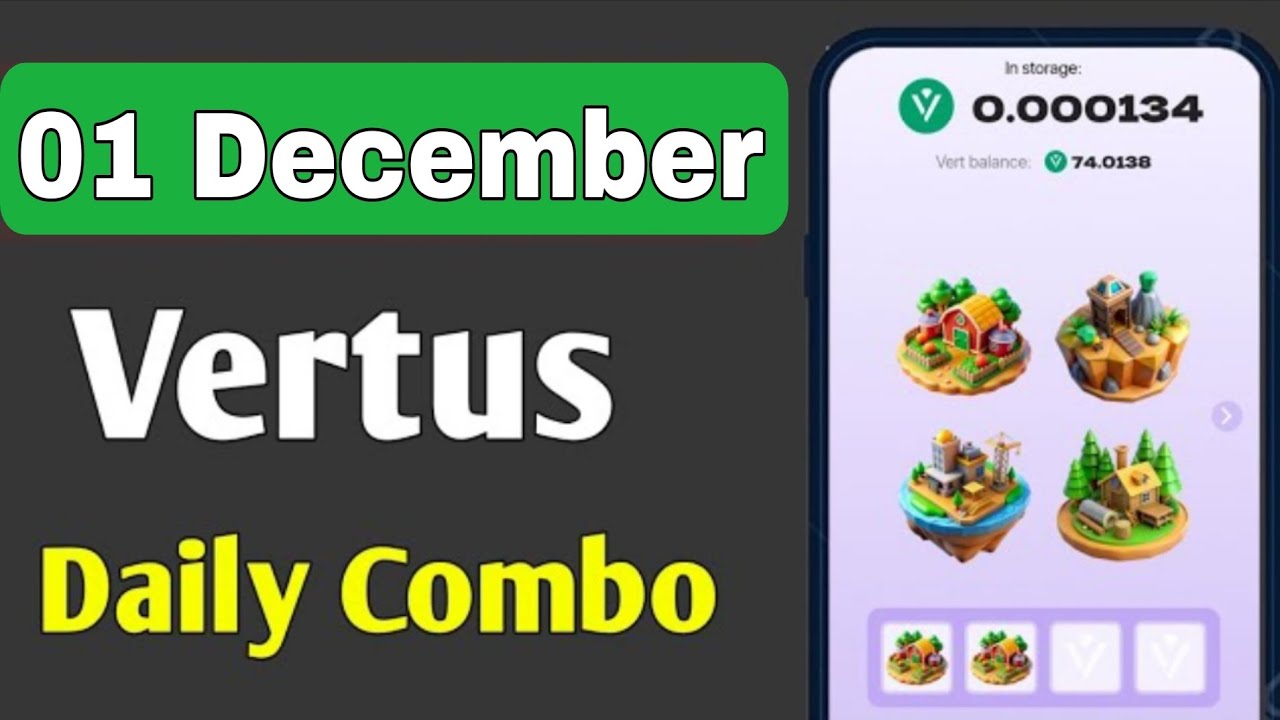 vertus Daily Combo 1 december | Vertus Daily Combo Today 2024 - YouTube