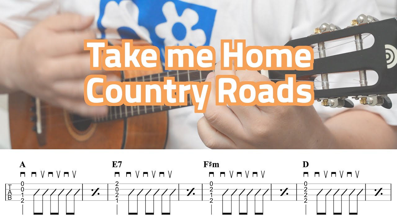 [우쿨렐레 악보 238] 존 덴버 - Take Me Home, Country Roads | Ukulele Tutorial ...