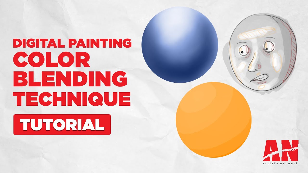 Digital painting easy color blending technique II Digital painting ...
