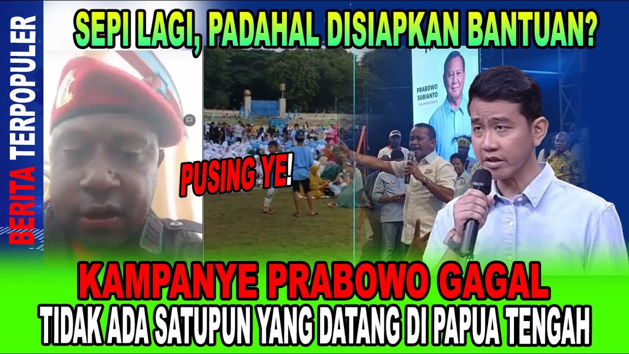 SEPI GAES...!? KAMPANYE PRABOWO GIBRAN GAGAL TAK ADA SATUPUN YANG ...