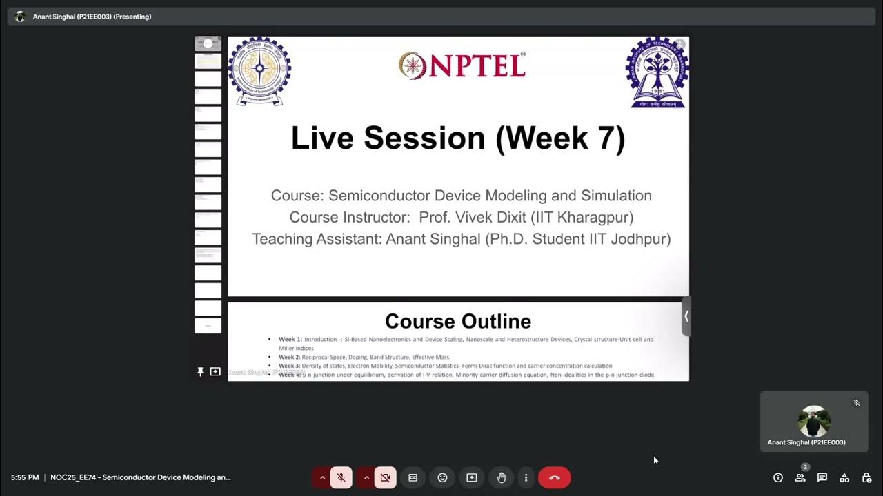 noc25 EE74 - Semiconductor Device Modeling and Simulation - NPTEL - Week 7 - YouTube