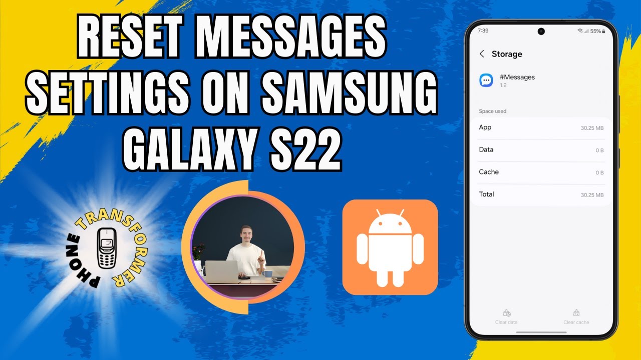 How to Reset Messages Settings on Samsung Galaxy S22 - Detailed ...