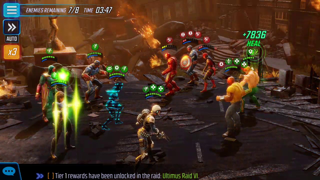 Marvel Strike Force Ultimus Raid VI: A3 I3 Dynamic Duos - YouTube