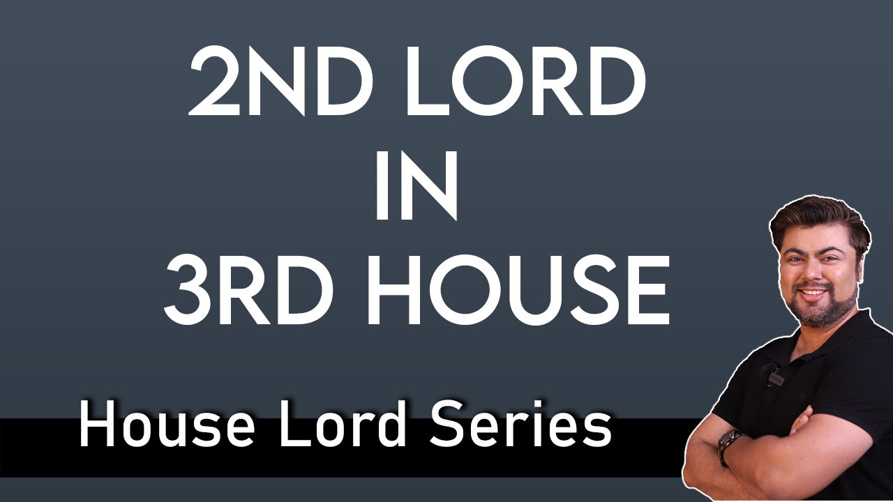 House Lord Series || 2nd Lord in 3rd House || 2 in 3 || Analysis by ...