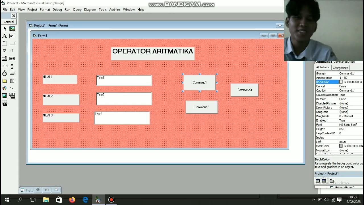 OPERATOR ARITMATIKA#INFORMATIKA#TUGASSEKOLAH#vb6.0 - YouTube