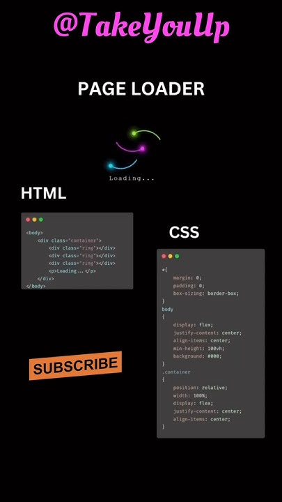 🔥 HTML & CSS Page Loader Animation | Smooth Preloader for Your Website | #viralshort #htmlcss ...