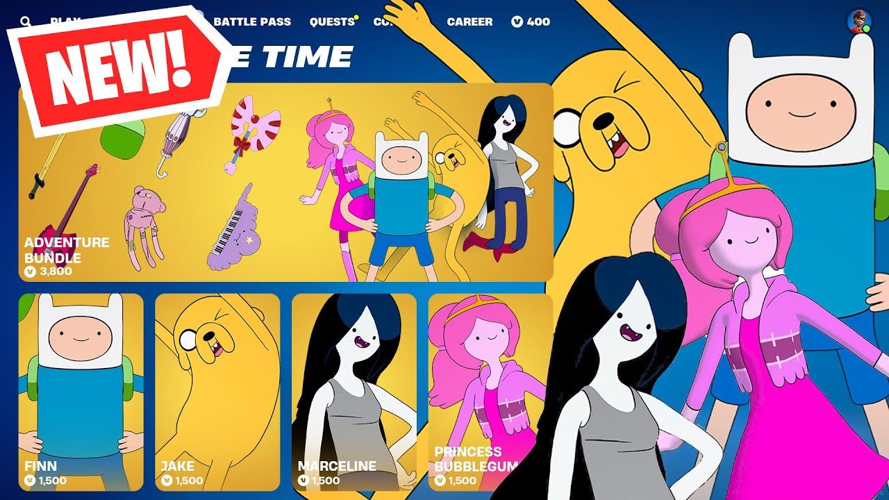 *LEAKED* Fortnite x Adventure Time : Everything You Need to Know (Skins ...