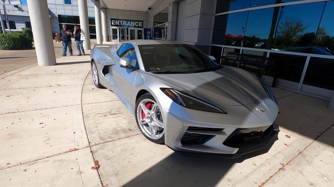 corvette convertible c8 2020 silver blade with body colored moldings ...