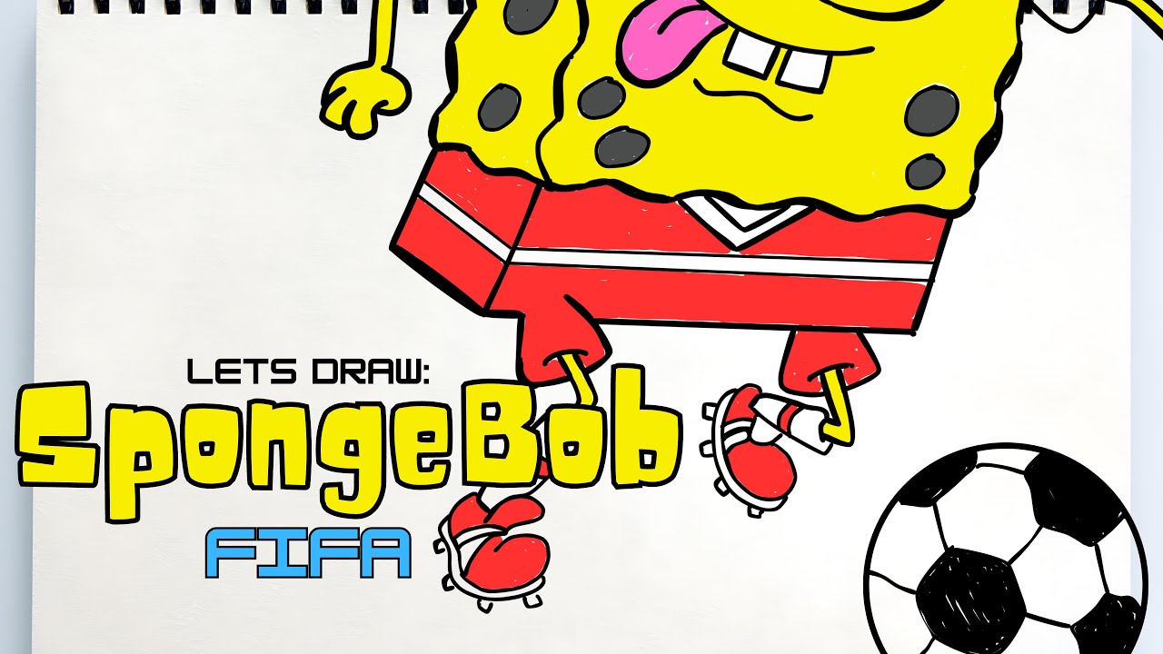 How to Draw SpongeBob | Soccer - YouTube