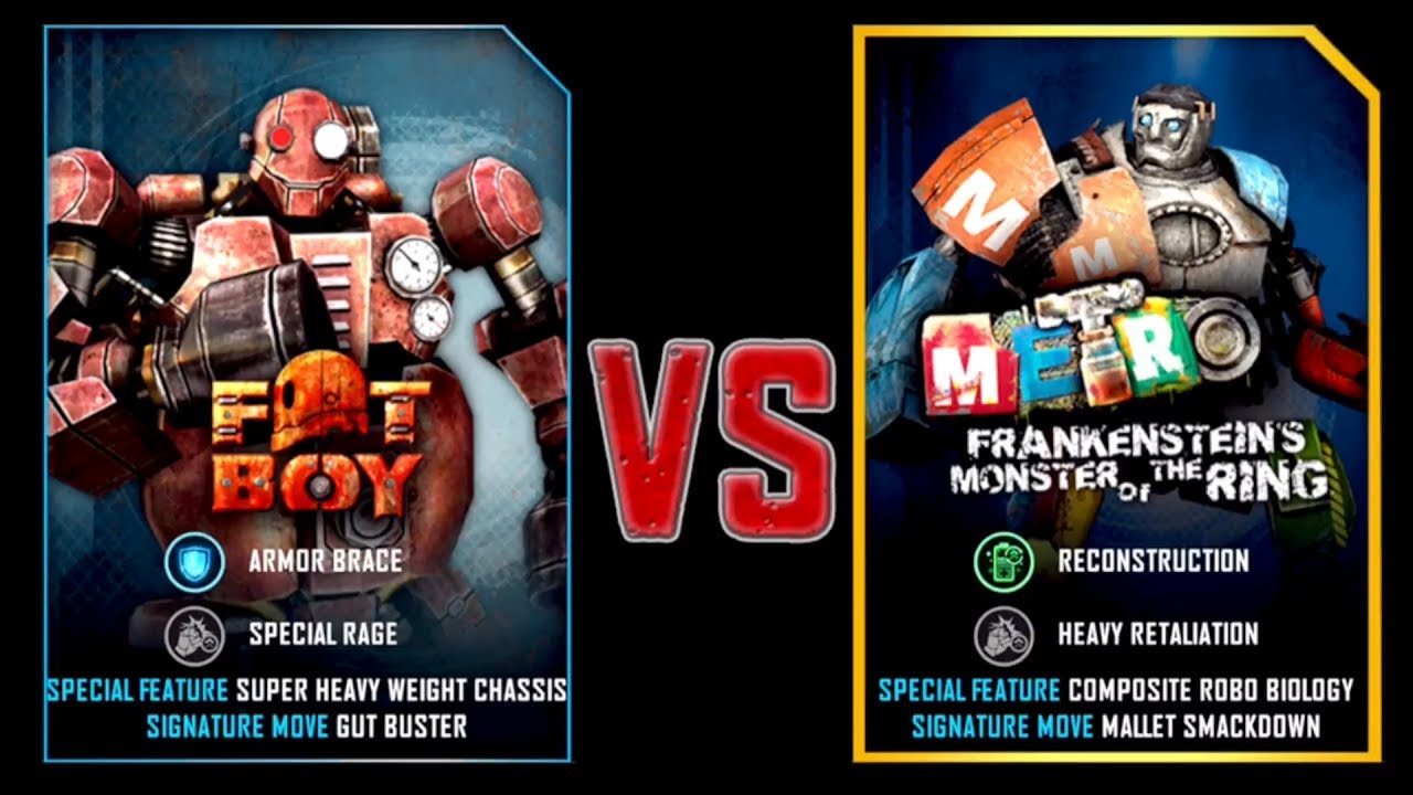 REAL STEEL WRB FINAL Fat Boy VS METRO CHAMPION New Robots UPDATE (Живая ...