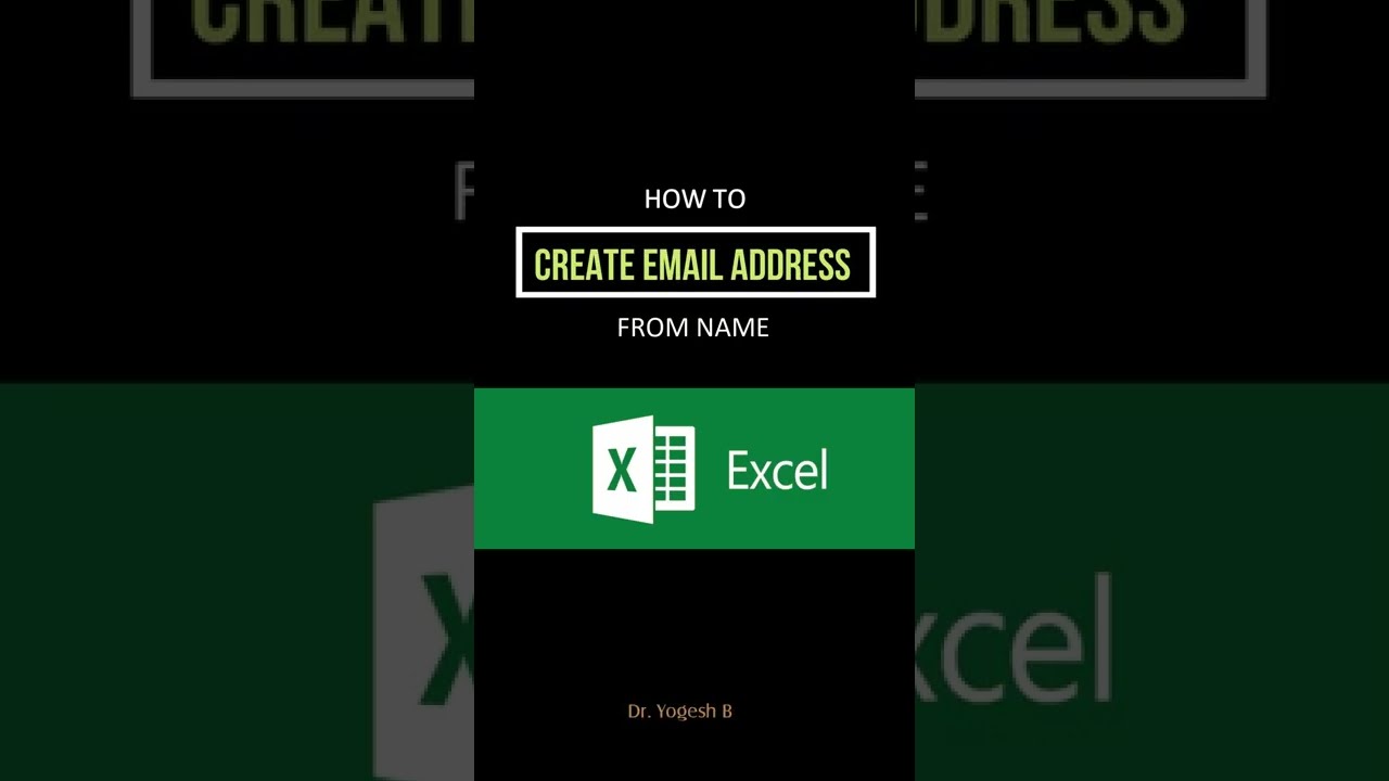Create Email Address In Excel I Formula YouTube create-email-address-in-excel-i-formula-youtube