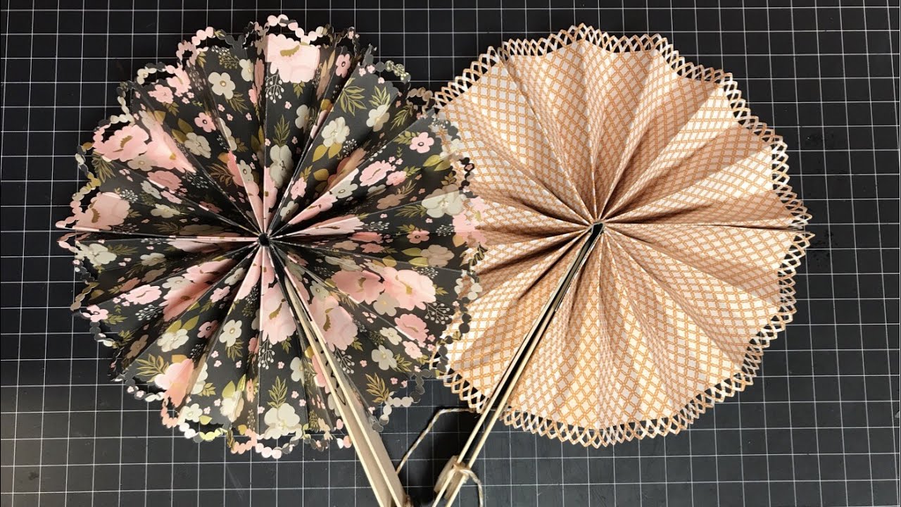 Folded Paper Fan - YouTube