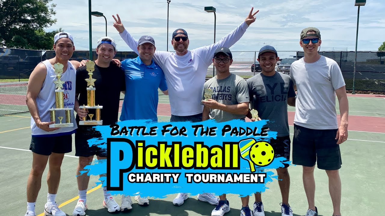 1st Ever "Battle for the Paddle" Charity Pickleball Tournament! - YouTube