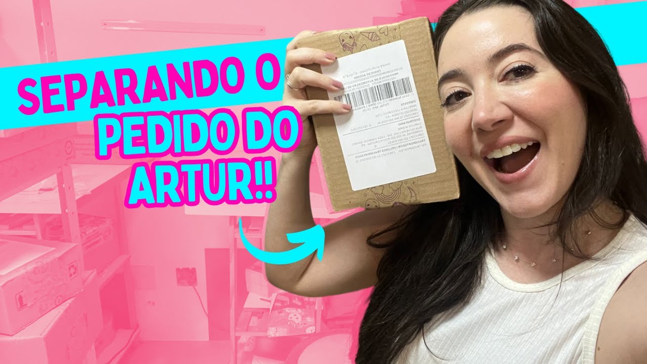 SEPARANDO O PEDIDO DE PAPELARIA DO ARTUR - YouTube