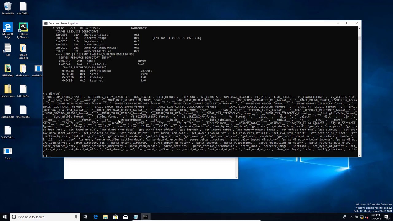 Cybersecurity Data Science #8. Dumping using pefile - YouTube
