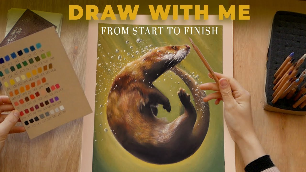 Pastel Pencil Tutorial | Relaxing How To Draw - YouTube