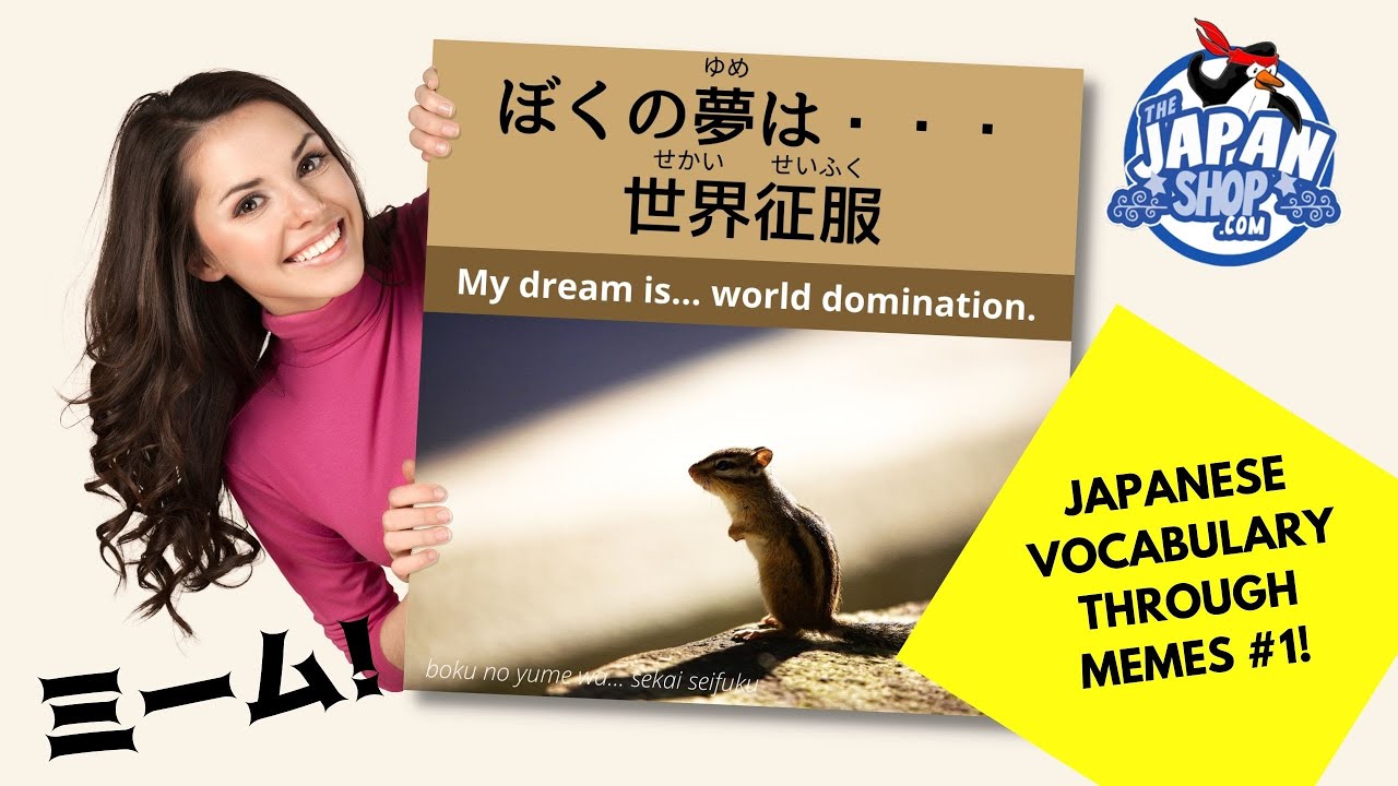 Learn Japanese Vocabulary through Funny Memes #1 - YouTube