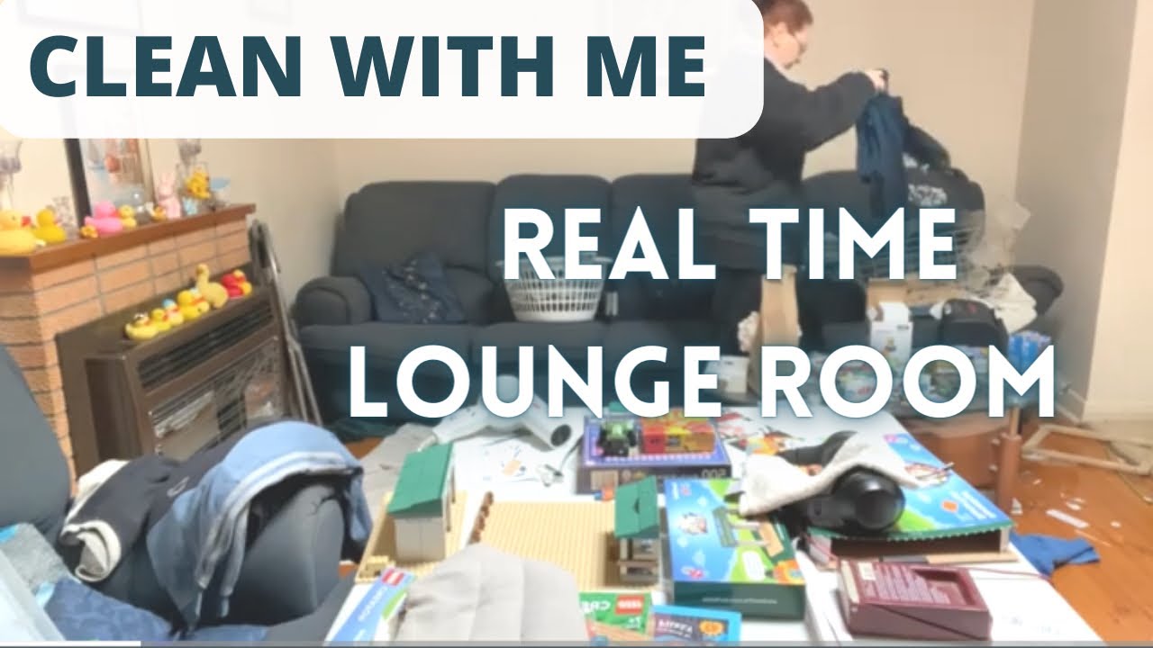 REAL TIME Clean the lounge room with me / Cleaning MOTIVATION - YouTube