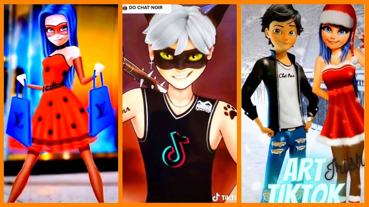 Miraculous Ladybug in Rock Style Glowup Tiktok Cartoon Art - Glow Up ...
