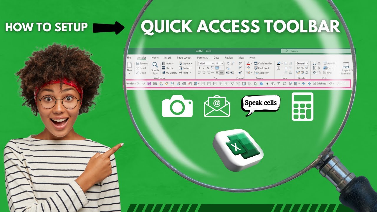 Quick Access Toolbar, Adding commands, shortcuts - YouTube