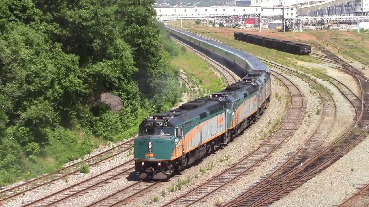 Triple Header VIA Rail Train 15 0 The Ocean departing Halifax, NS (July ...