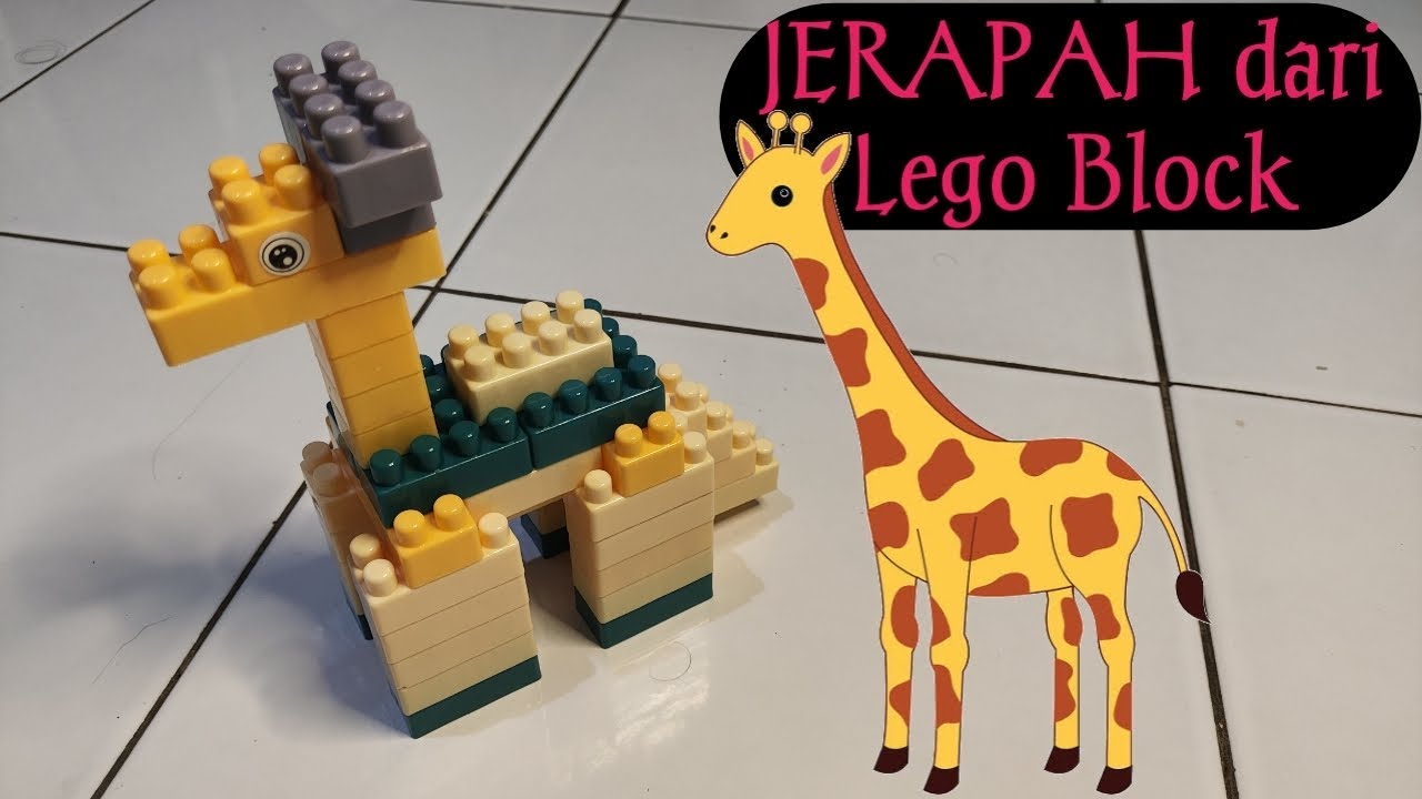 Cara membuat Jerapah dari lego || How to make LEGO ANIMAL #lego # ...